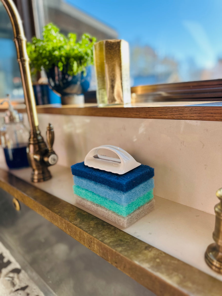 Blue Scrubber set w/ Handle, 4ct – brightboxlabs.com